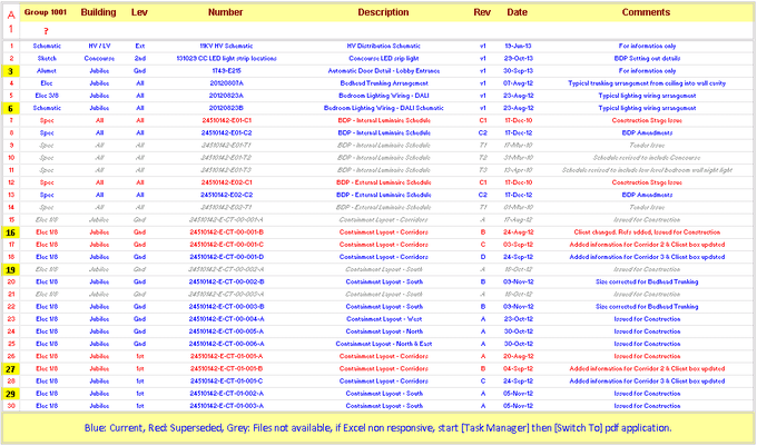 Drawing Register - Download