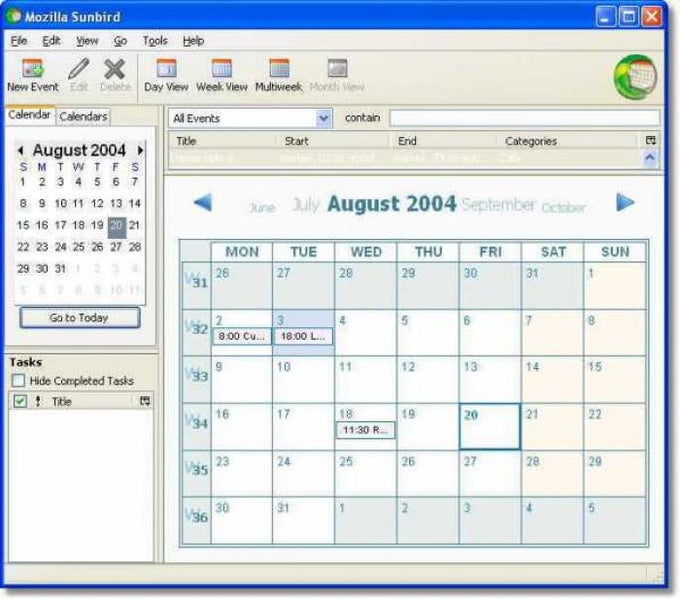 Mozilla Sunbird - Descargar