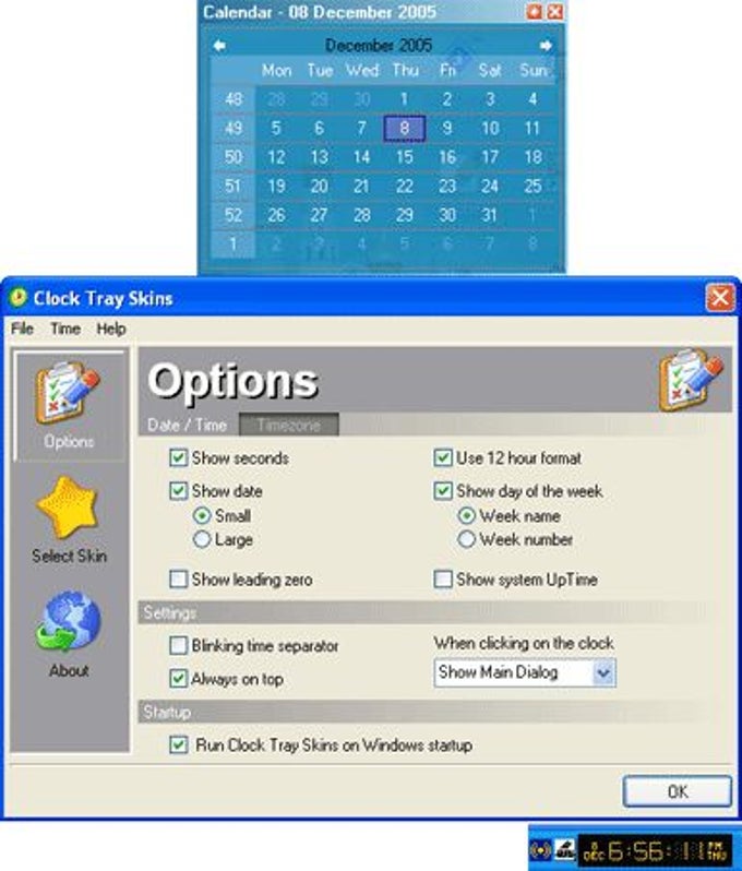 Clock Tray Skins - Download
