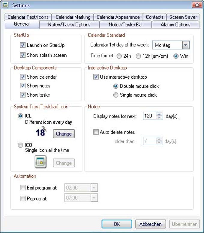Active Desktop Calendar - Download