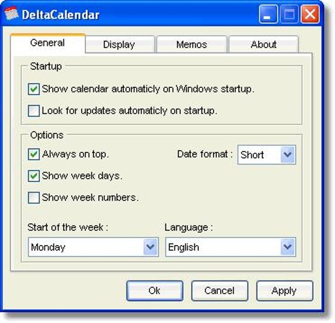 DeltaCalendar - Download
