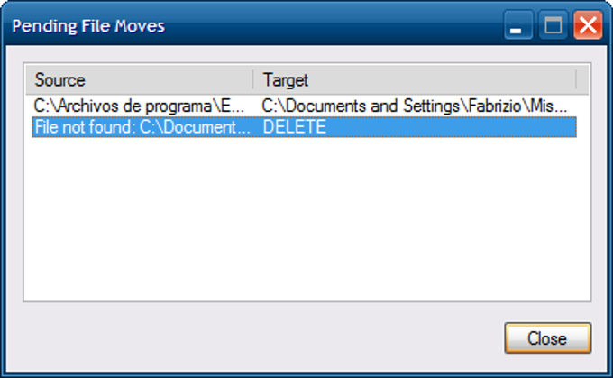 Pending File Moves - Descargar