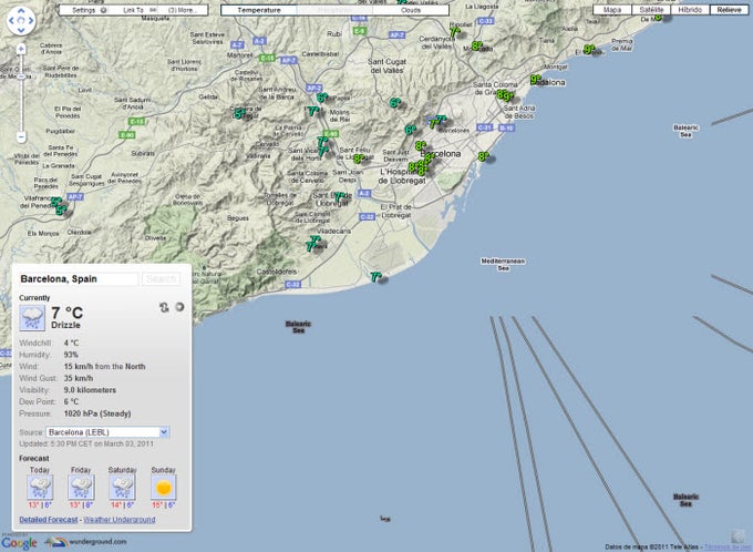 Full Screen Weather Online