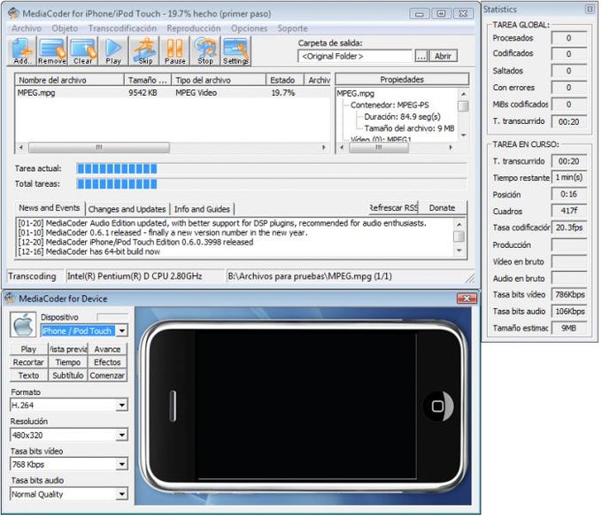 MediaCoder iPod/iPhone/iPad Touch Edition - Descargar