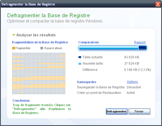 Quicksys RegDefrag - Télécharger
