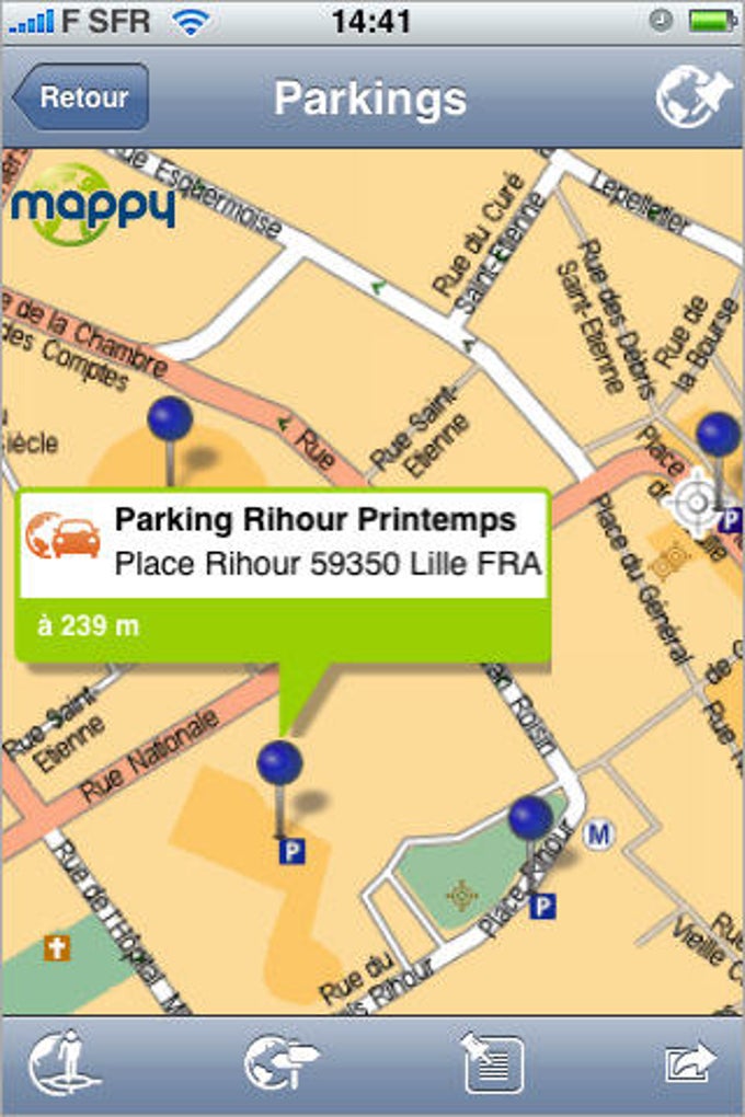 Mappy pour iPhone - Télécharger