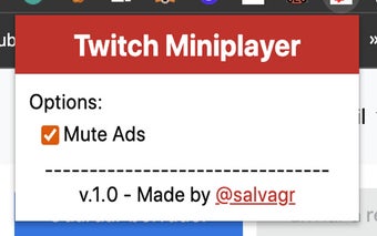 Twitch Miniplayer for Google Chrome - Extension Download
