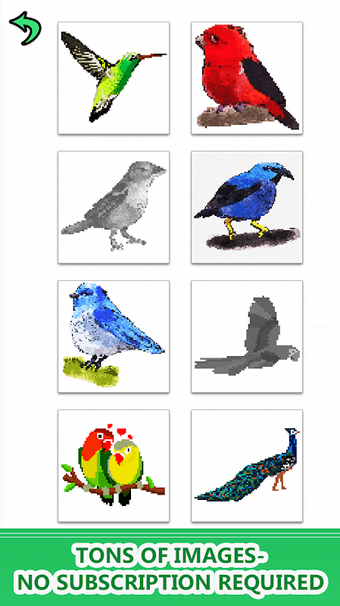 Android 용 Birds Color by Number: Pixel Art, Sandbox Coloring - 다운로드