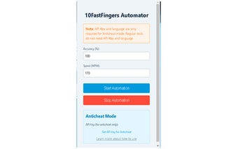 10FastFingers Automator for Google Chrome - Extension Download
