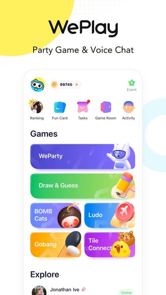 WePlay - Party Game Chat para Android - Descargar