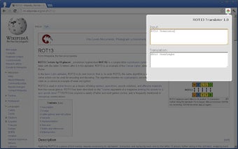 ROT13 Translator para Google Chrome - Extensión Descargar