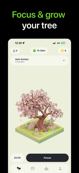 Focus Tree Focus Timer para iPhone - Descargar