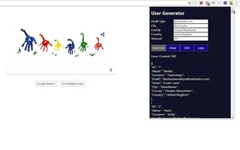 Random User Generator for Google Chrome - Extension Download