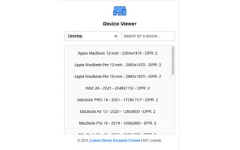 Device Viewer for Google Chrome - Extension Download