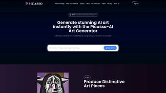 Picasso AI pour Générateur et éditeur d'images IA: revue, fonctionnalités et cas d'utilisation