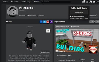 Roblox Outfit Copier for Google Chrome - Extension Download