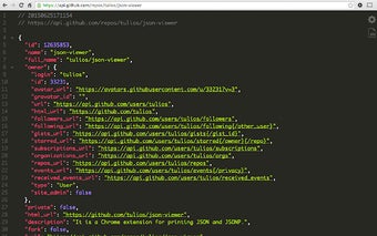 JSON Viewer para Google Chrome - Extensión Descargar