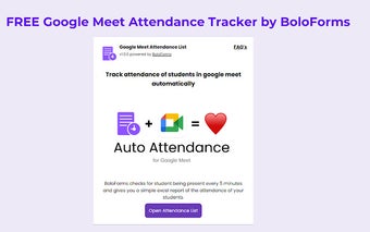 FREE Google Meet Attendance List Tracker for Google Chrome - Extension ...