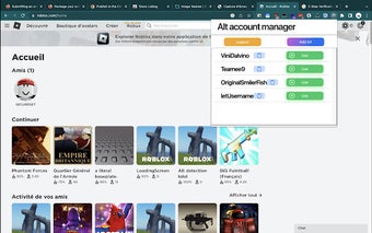 Alt Manager for roblox for Google Chrome - Extension Download
