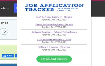 Job Application Tracker para Google Chrome - Extensión Descargar