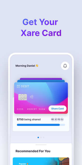 Xare Card - Share. Pay. Shop for Android - Download