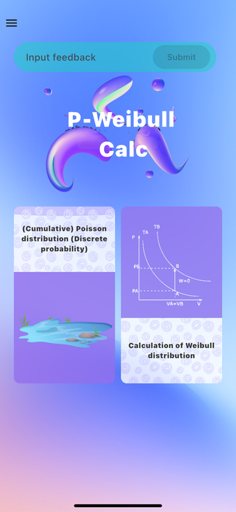 PCalc : Weibull for iPhone - Download