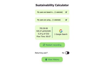 Sustainability Calculator for Google Chrome - Extension Download