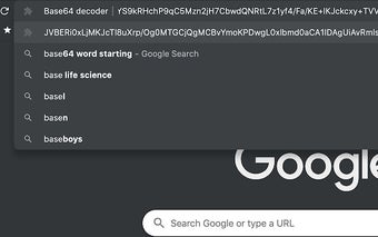 Base64 decoder para Google Chrome - Extensión Descargar
