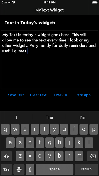 MyText Widget na iPhone - Download
