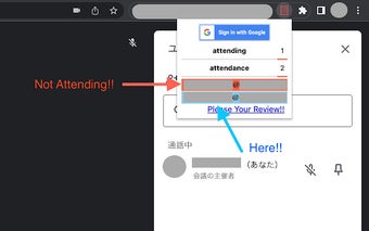 Google Meet Attendance Management para Google Chrome - Extensión Descargar