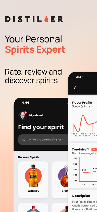 Distiller - Liquor Reviews na iPhone - Download