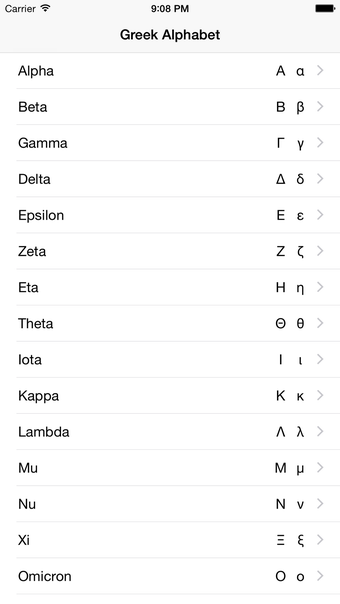 The Greek Alphabet para iPhone - Descargar
