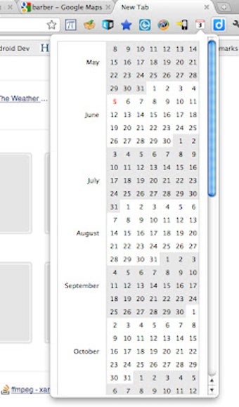 Calendar Block for Google Chrome - Extension Download