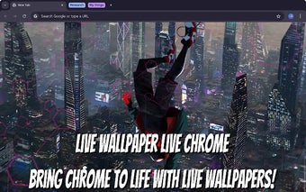 Spider-man Falling Upside Down Live Wallpaper para Google Chrome ...
