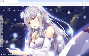 Anime Girl Wallpaper for Google Chrome - Extension Download
