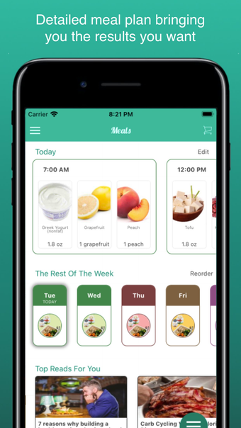 Fitness Meal Planner para iPhone - Download
