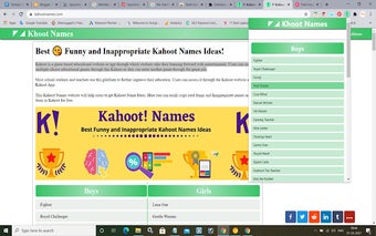 Kahoot Names for Google Chrome - Extension Download