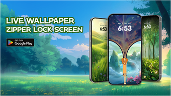 Live Wallpapers - Zipper Lock na Android - Download