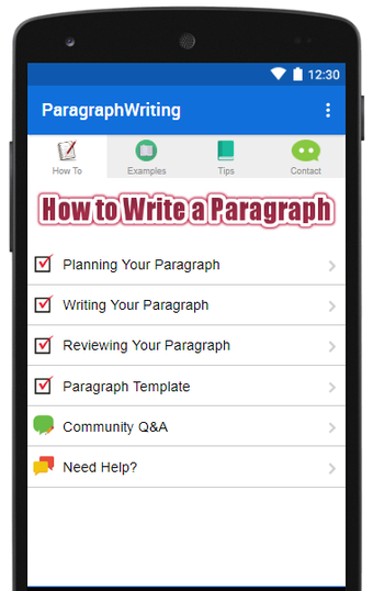 How To Write A Paragraph Guide APK Na Android Download