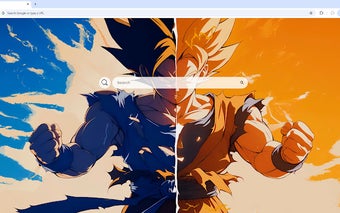 Goku Super Saiyan Power-Up Split para Google Chrome - Extensión Descargar
