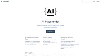 AI 코딩를 위한 AI Placeholder - 리뷰, 기능 및 사용 사례