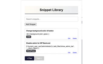 Code Snippet Library for Google Chrome - Extension Download