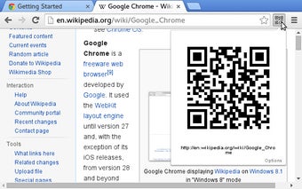 URL to QR code para Google Chrome - Extensión Descargar