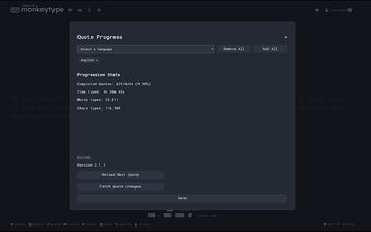 Monkeytype Quote Tracker for Google Chrome - Extension Download