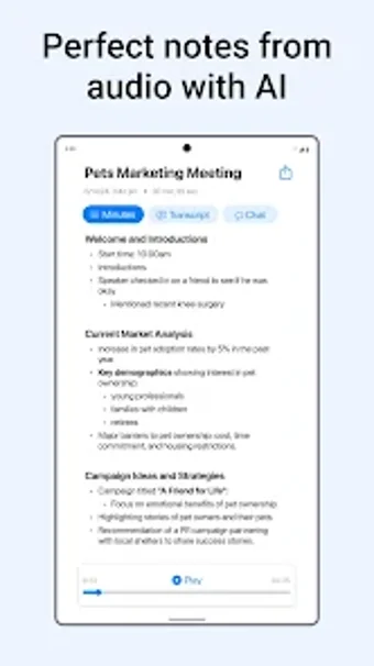 Minutes: AI Meeting Note Taker for Android - Download