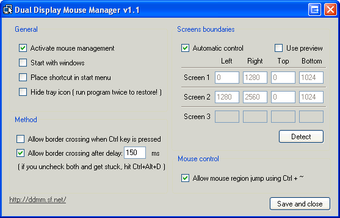 Dual Display Mouse Manager - Descargar