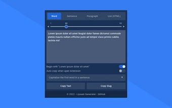 Lipsum Generator for Google Chrome - Extension Download