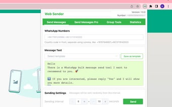 Web Sender for Google Chrome - Extension Download