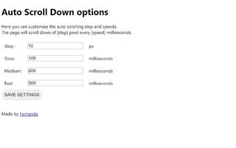 Auto Scroll Down for Google Chrome - Extension Download