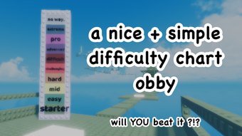 a nice and simple difficulty chart obby for ROBLOX - Game Download